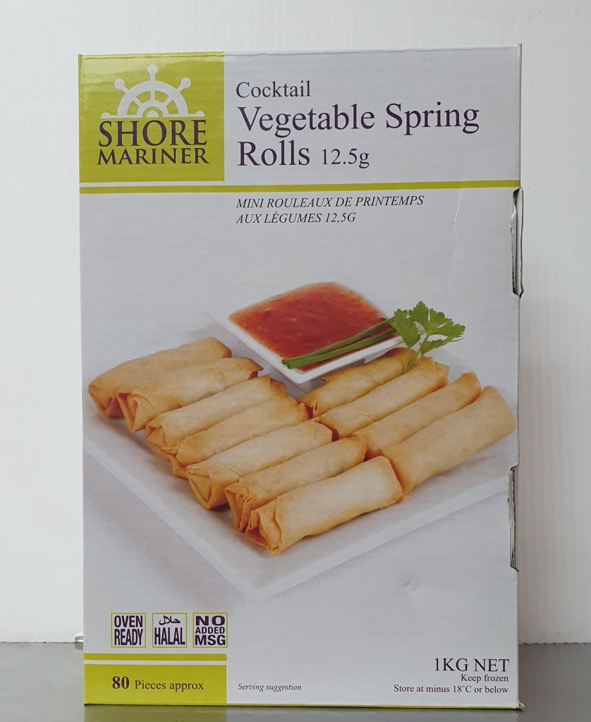 COCKTAIL VEGETABLE SPRING ROLL (APPROX 80 PCS) - AH Meat